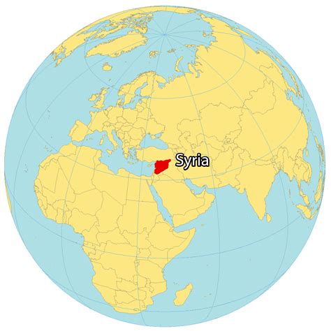 Map Of Syria Thong Thai Real