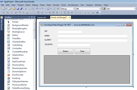 Vb Net Cara Input Data Kedalam Database Tutorial Vbnet Dan Vb 60