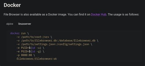 Installer File Browser Avec Docker Installer File Browser Avec Docker