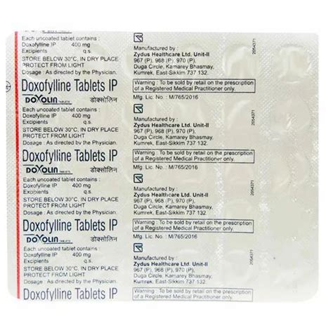 Doxolin 400mg Tablet At Rs 120stripe Sahyog Society Surat Id 2852228930262
