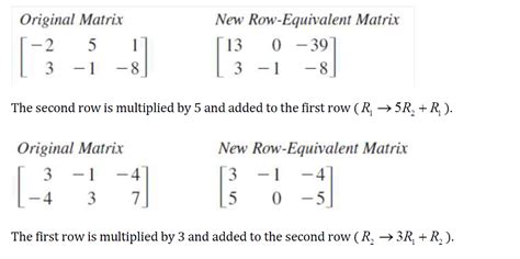 Answered Original Matrix New Row Equivalent Bartleby