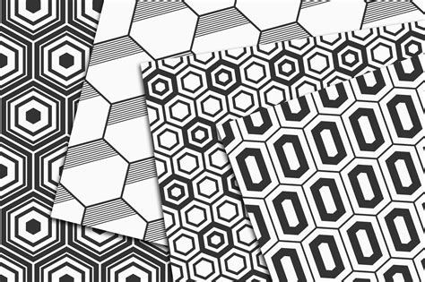 Hexagons Seamless Vector Patterns