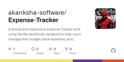 Github Akanksha Softwareexpense Tracker A Simple And Responsive Expense Tracker Built Using
