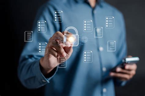 Premium Photo Document Safety And Security Protection System Document Database File Management