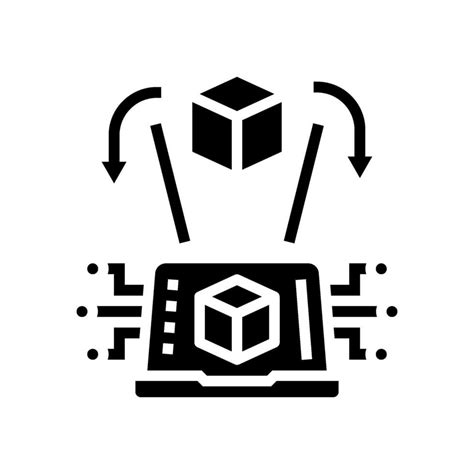 Digital Twin Technology Industry 5 Glyph Icon Illustration 60185324 Vector Art At Vecteezy