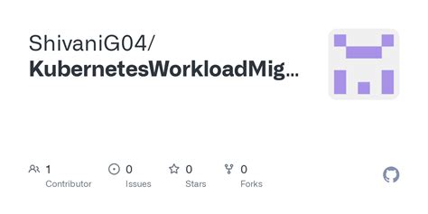 GitHub ShivaniG KubernetesWorkloadMigration