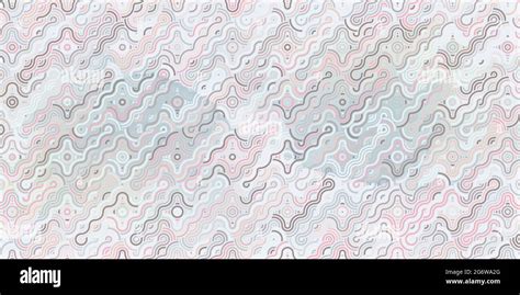 Abstract Geometric Seamless Pattern Circles Overlapping Bright Pastel Color Design For