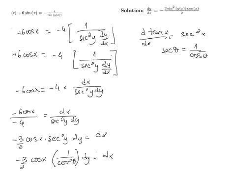 High School Maths Implicit Differentiation Questio Rhomeworkhelp