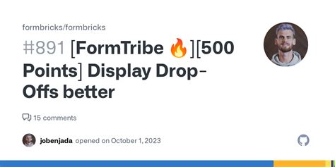 Formtribe 🔥 500 Points Display Drop Offs Better · Issue 891