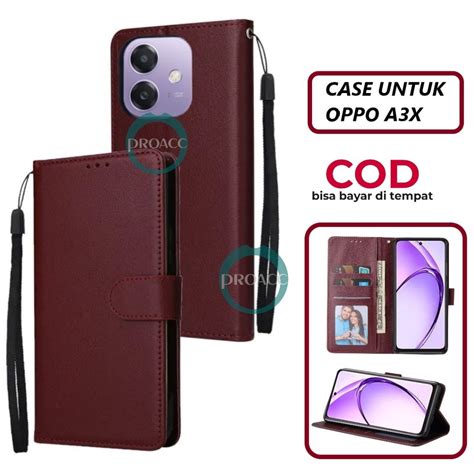 Jual Case Hp For OPPO A X Flip Wallet Leather Case Premium Flip Case Casing Hp Flip Cover
