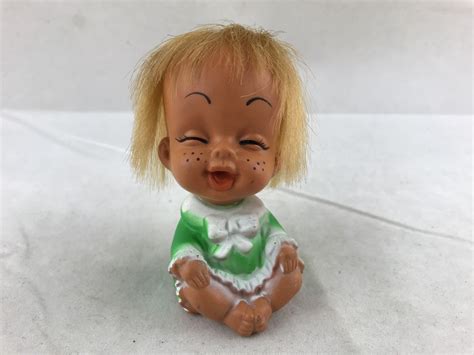 Vintage Moody Cutie Doll Hong Kong Happy Blonde Girl • 1299 Dolls