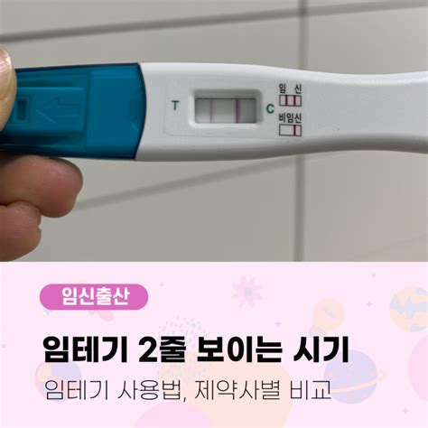 임신테스트기 2줄 보이는 시기 임테기 사용시기 방법 원포 동아얼리 유한 임테기비교 네이버 블로그