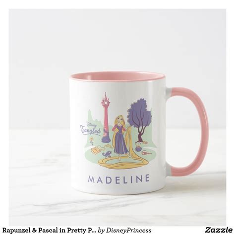 Rapunzel And Pascal In Pretty Pastels Mug Zazzle Mugs Create Your