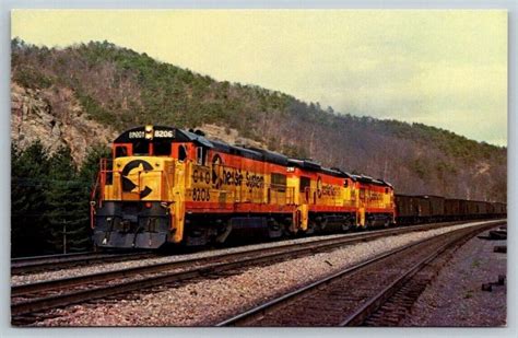 Chessie System Railway Railroad Train Locomotive Postcard Other