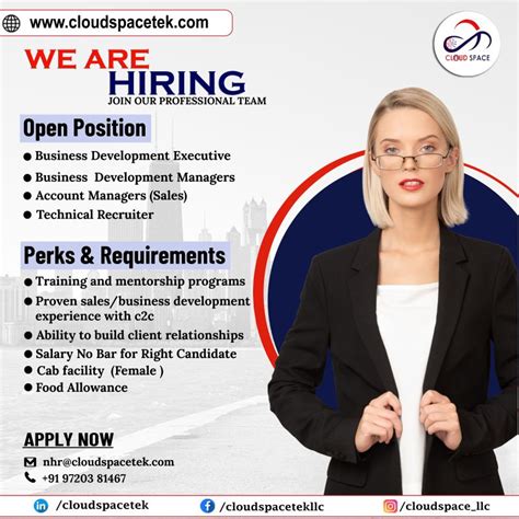 Cloud Space Llc On Linkedin Cloudspacellc Cloudspacehiring Businessdevelopment Accountmanager