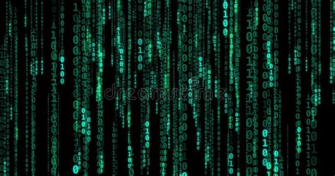 coding digital and hologram for data transfer on dark background of