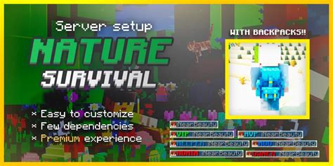 Survival Nature With Custom World Generation Minecraft Map