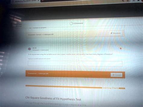 Solved Chi Square Goodness Of Fit Hypothesis Test