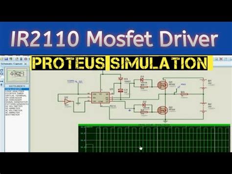 How To Use MOSFET IGBT DRIVER IR Proteus Simulation YouTube