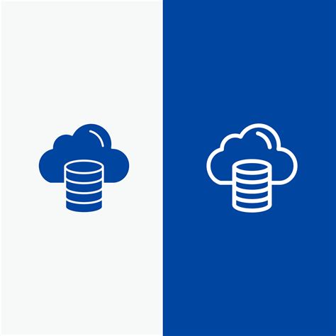 Cloud Computing Money Dollar Line And Glyph Solid Icon Blue Banner 14814527 Vector Art At Vecteezy