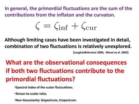 Ppt Non Gaussianity Spectral Index And Tensor Modes In Mixed