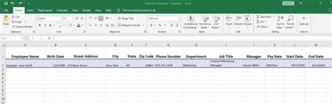 How To Create An Employee Database In Excel Free Template