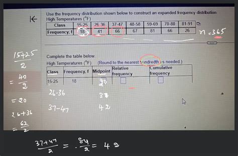 Use The Frequency Distribution Shown Below To Construct An Expanded Frequ