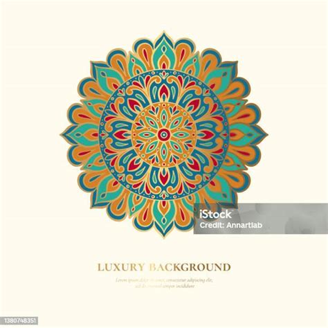 흰색 배경에 고급 패턴 벡터 만다라 템플릿 황금 디자인 요소 전통 터키어 인도 모티브 직물과 직물 벽지 포장 또는 원하는 아이디어에 적합합니다 0명에 대한 스톡 벡터 아트