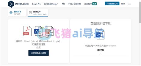 Deepl官网 Ai人工智能翻译在线 软件app下载 号称是“全世界最准确的翻译” 非猪ai导航