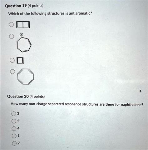 Question 19 4 Points Which Of The Following Structures Is