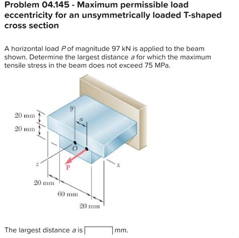 solved problem 04 145 maximum permissible load