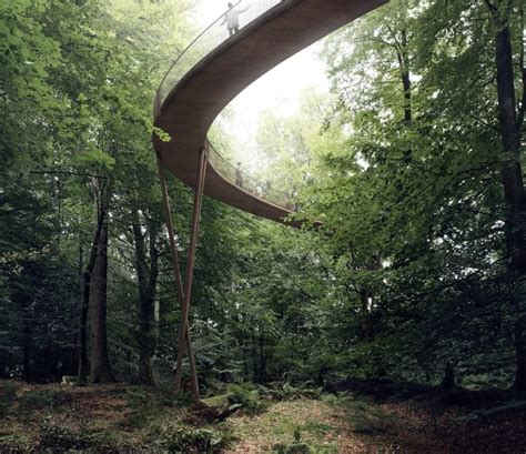 EFFEKT Unveils Spiralling Tower And Treetop Walkway Near Copenhagen