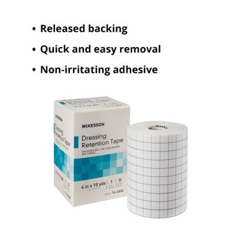 Mckesson Dressing Retention Tape Water Resistant 4 In X 10 Yd 4 Inch X 10 Yard Ralphs