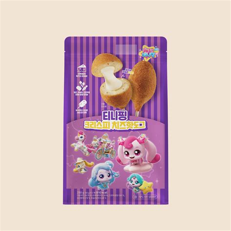 50 티니핑 크리스피 치즈 핫도그 250g 50g 5 이모션캐슬 스토어 아이들을 위한 마법의 공간