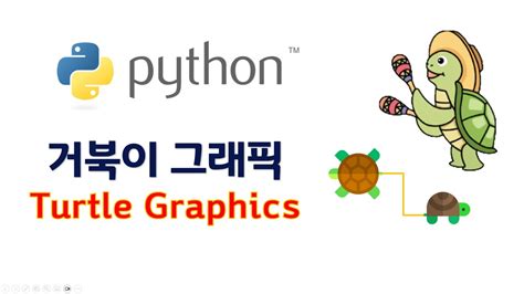 파이썬 거북이 그래픽 모듈turtle Graphic Module 파이썬 Python Youtube