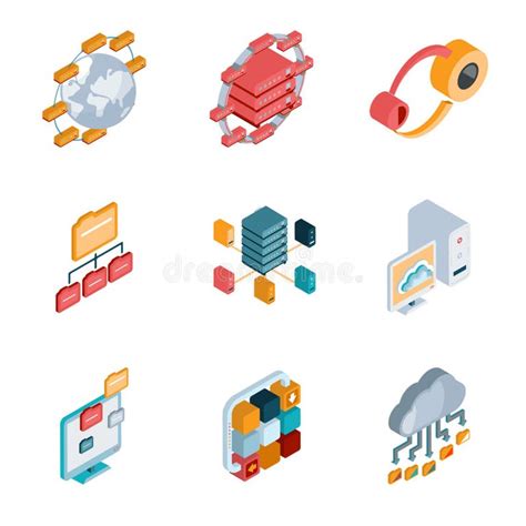 Big Data Analysis Icons Stock Illustrations 5307 Big Data Analysis