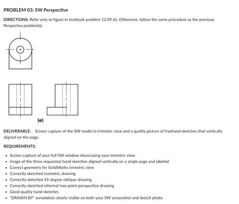 Solved Problem 03 Sw Perspective Directions Refer Only To