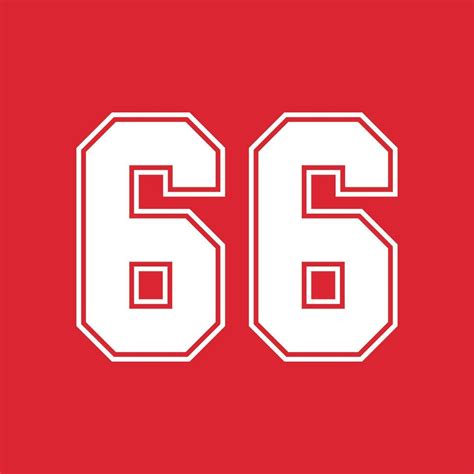 Basketball And Baseball Sport Numbers 66 23744237 Vector Art At Vecteezy