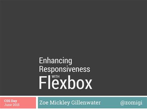 Enhancing Responsiveness With Flexbox Css Day Pdf