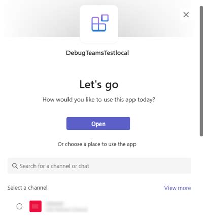 Debug Teams App Locally Teams Microsoft Learn