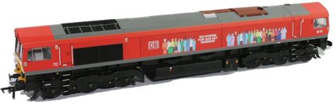 Bachmann Class 66 66113 Key Workers Design Db Cargo Oo Gauge Repaint