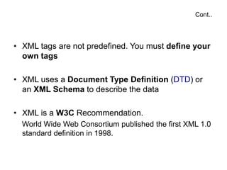 1 Xml Fundamentals PPT
