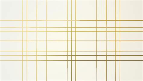 A 2d Flat Geometric Grid Of Gold Lines On White Symmetrical Even