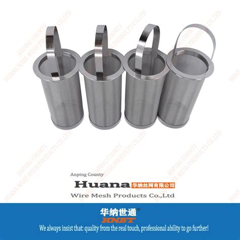Stainless Steel 304 316 Perforated Round Hole Tube Strainer Basket