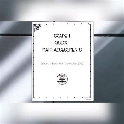 Grade 1 Math Assessments New Alberta Math Curriculum 2022 By Mummabell
