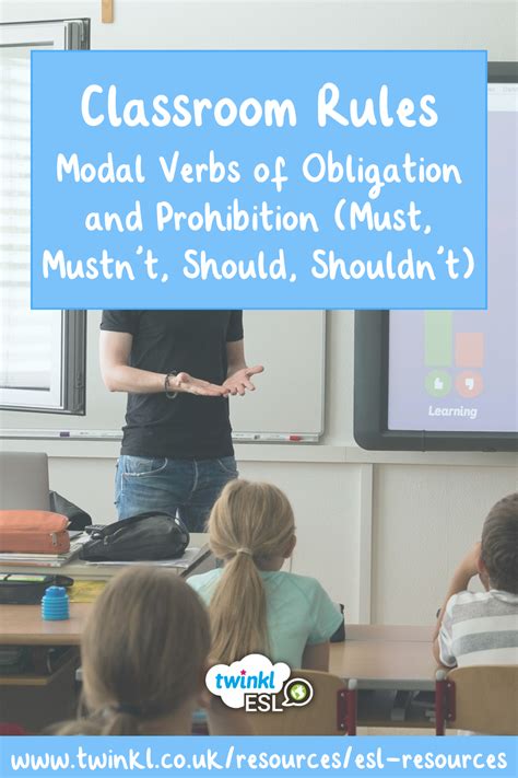 Classroom Rules Modal Verbs Of Obligation And Prohibition Must Mustn