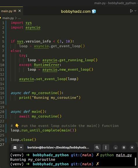 Runtimeerror This Event Loop Is Already Running Solved Bobbyhadz