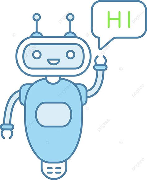 Chatbot Saying Hi Color Icon Artificial Modern Isolated Vector