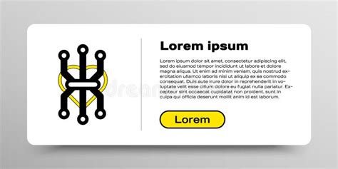 Line Processor Icon Isolated On White Background Cpu Central