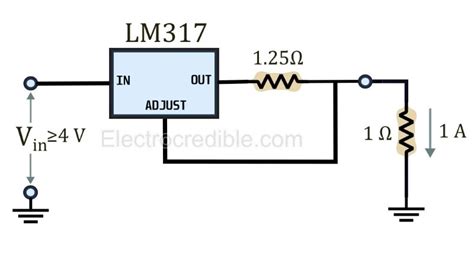 Lm317 Constant Current Source Circuit Diy And Theory